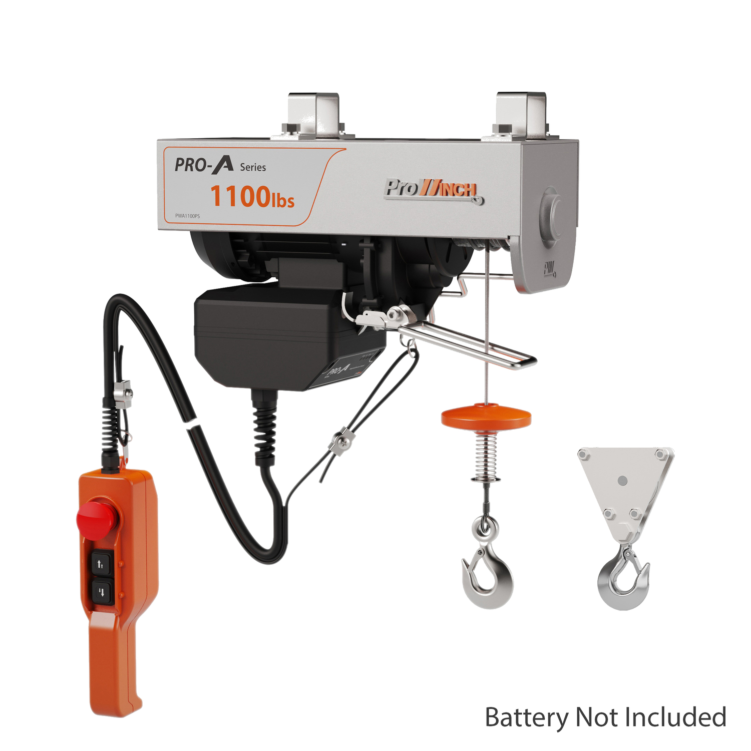 1/2 ton 1100 lb 110V Pro-A Series Electric Wire Rope Hoist 40 ft. Upper ...