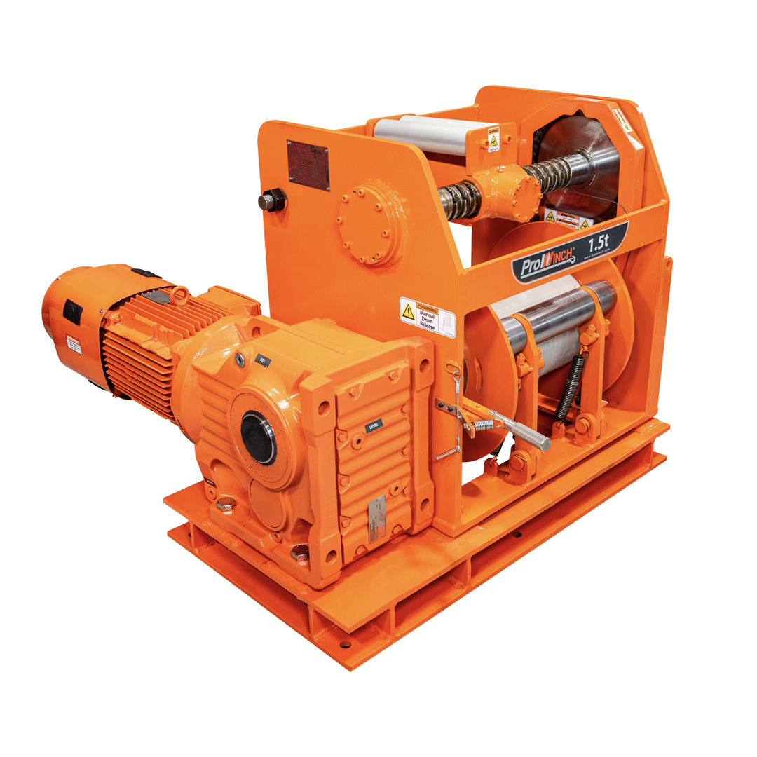 1.5 Ton Winch w/Wire Rope guide 7.5 kW SEW GMotor DRN132 KA97B ...